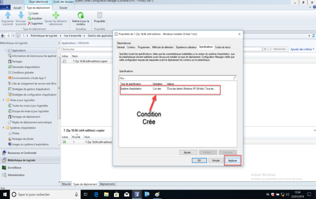 Les globales conditions sur SCCM - Easy Center Corp Consulting