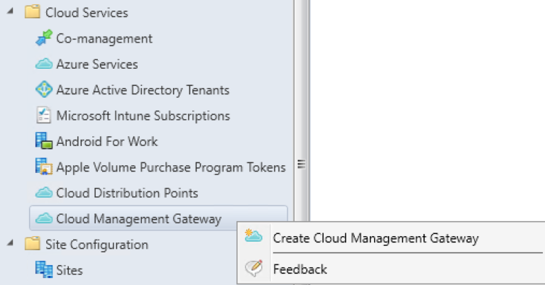 Cloud Management Gateway for SCCM CB - Easy Center Corp Consulting
